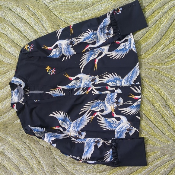 Tops | Crane Bird Blouse | Poshmark